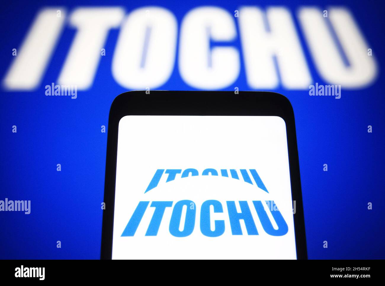 Ukraine. 6th Nov, 2021. In this photo illustration an Itochu ...