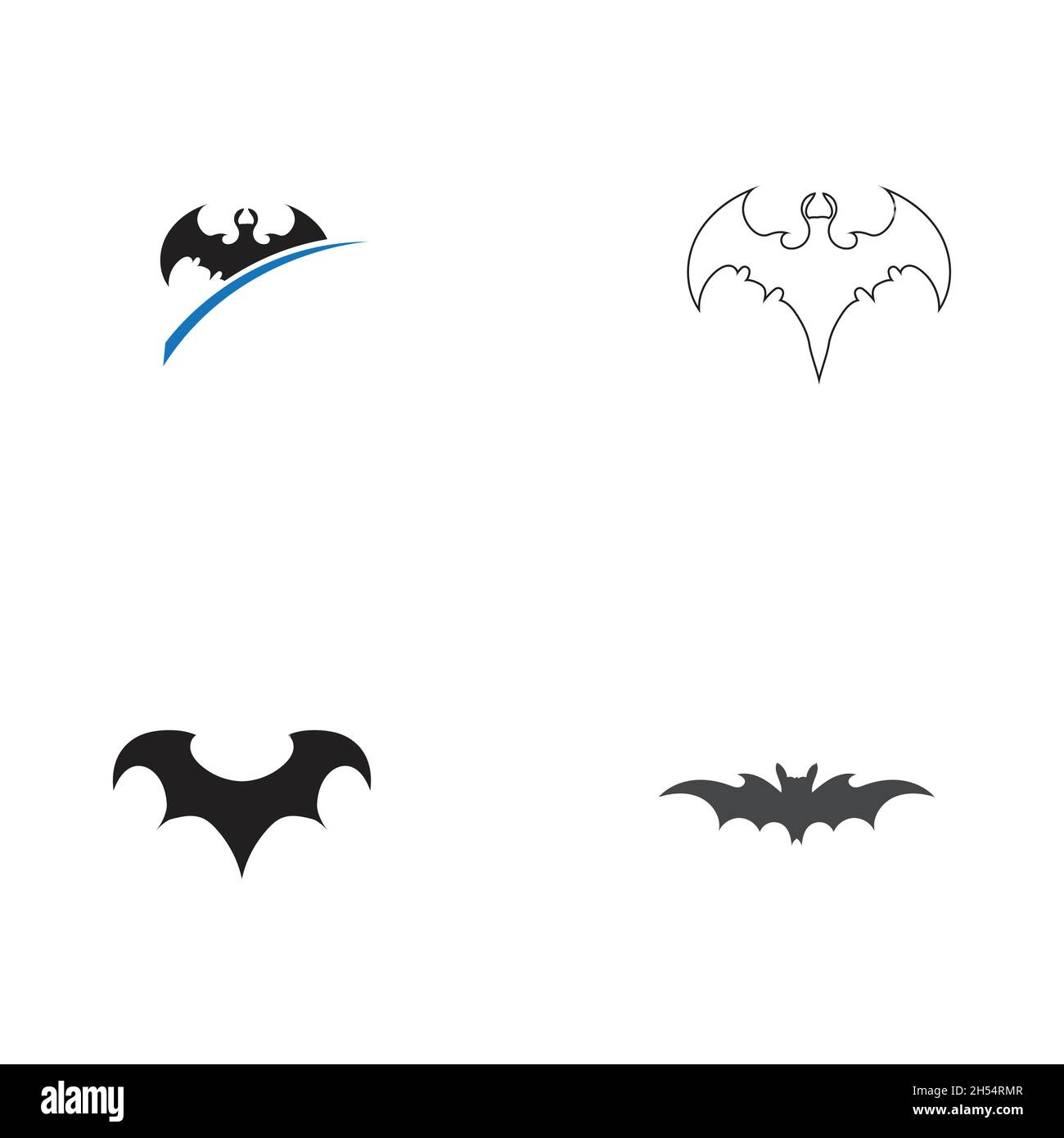 bat logo vector illustration design template - vector Stock Vector ...