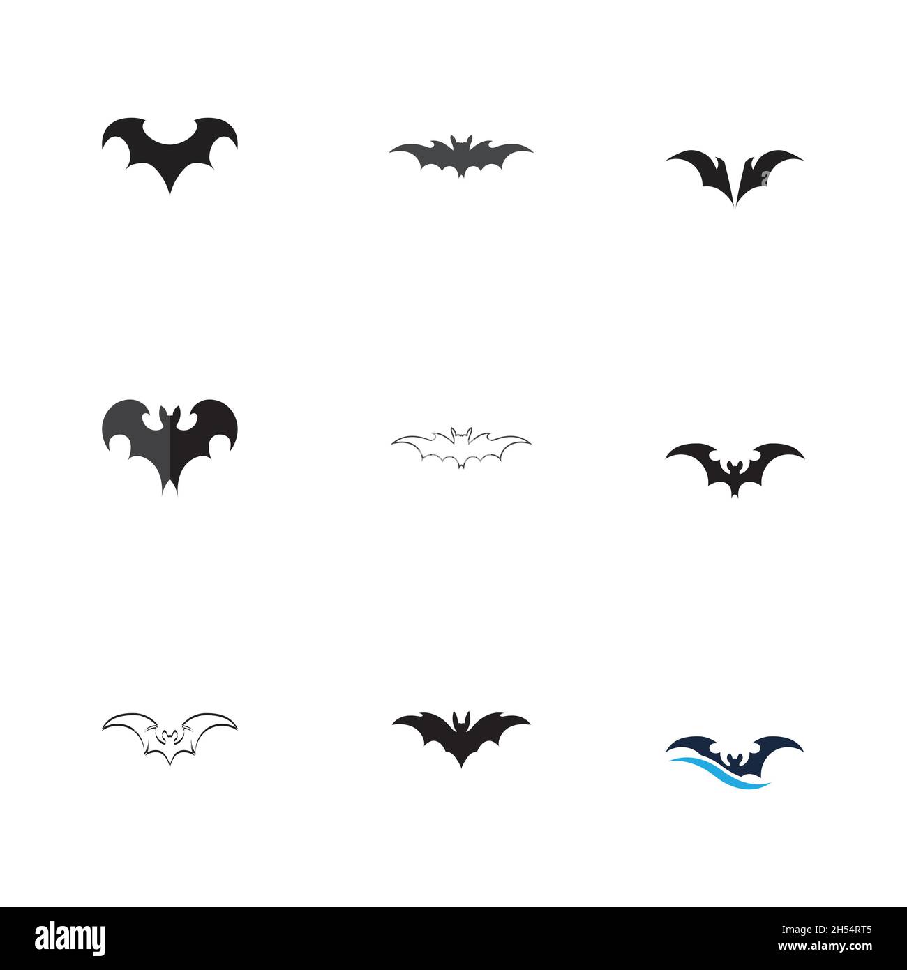 bat logo vector illustration design template - vector Stock Vector ...