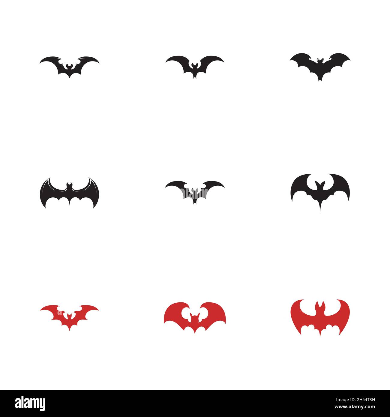 bat logo vector illustration design template - vector Stock Vector ...