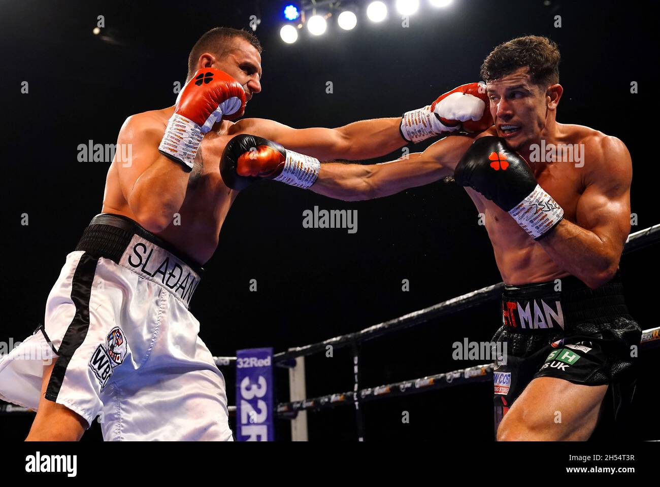 Nathan Heaney (right) in action against Sladan Janjanin during The ...