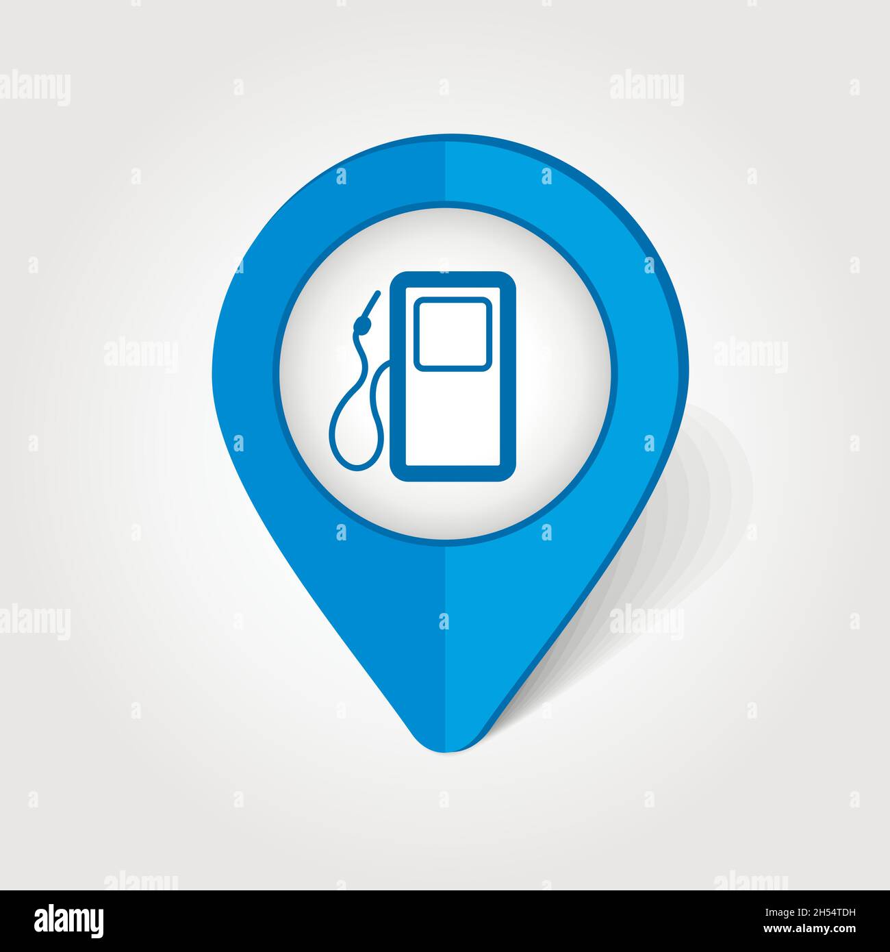 Gas Station map pin icon, map pointer, vector illustration eps 10 Stock ...