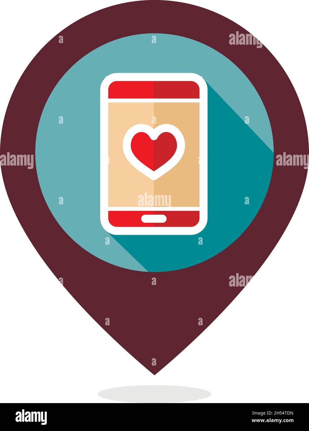 Technology heart smartphone mobile phone romantic telephone call ...