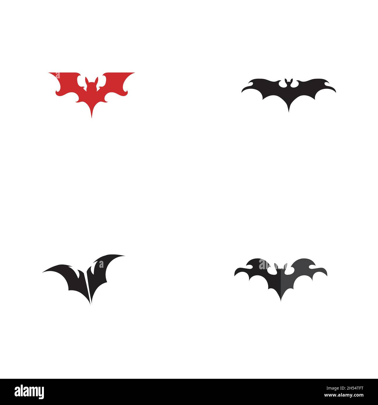 bat logo vector illustration design template - vector Stock Vector ...