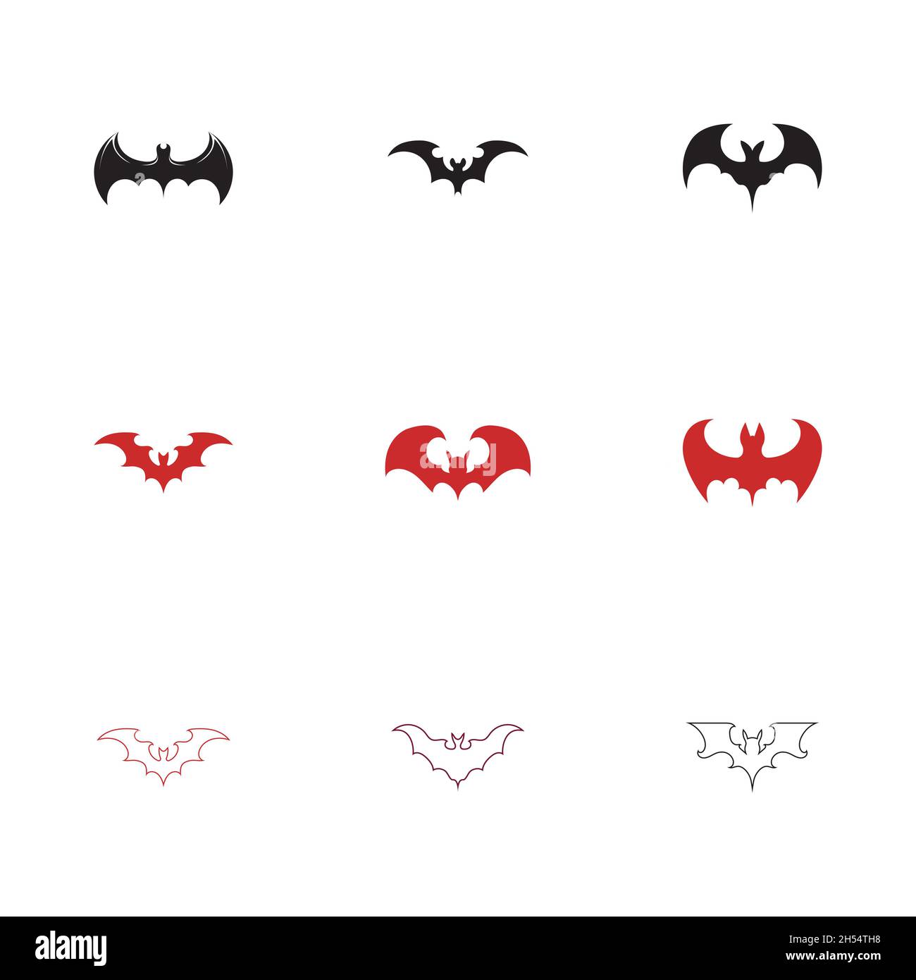 bat logo vector illustration design template - vector Stock Vector ...