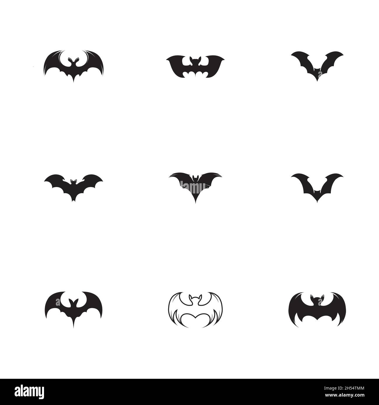 bat logo vector illustration design template - vector Stock Vector ...