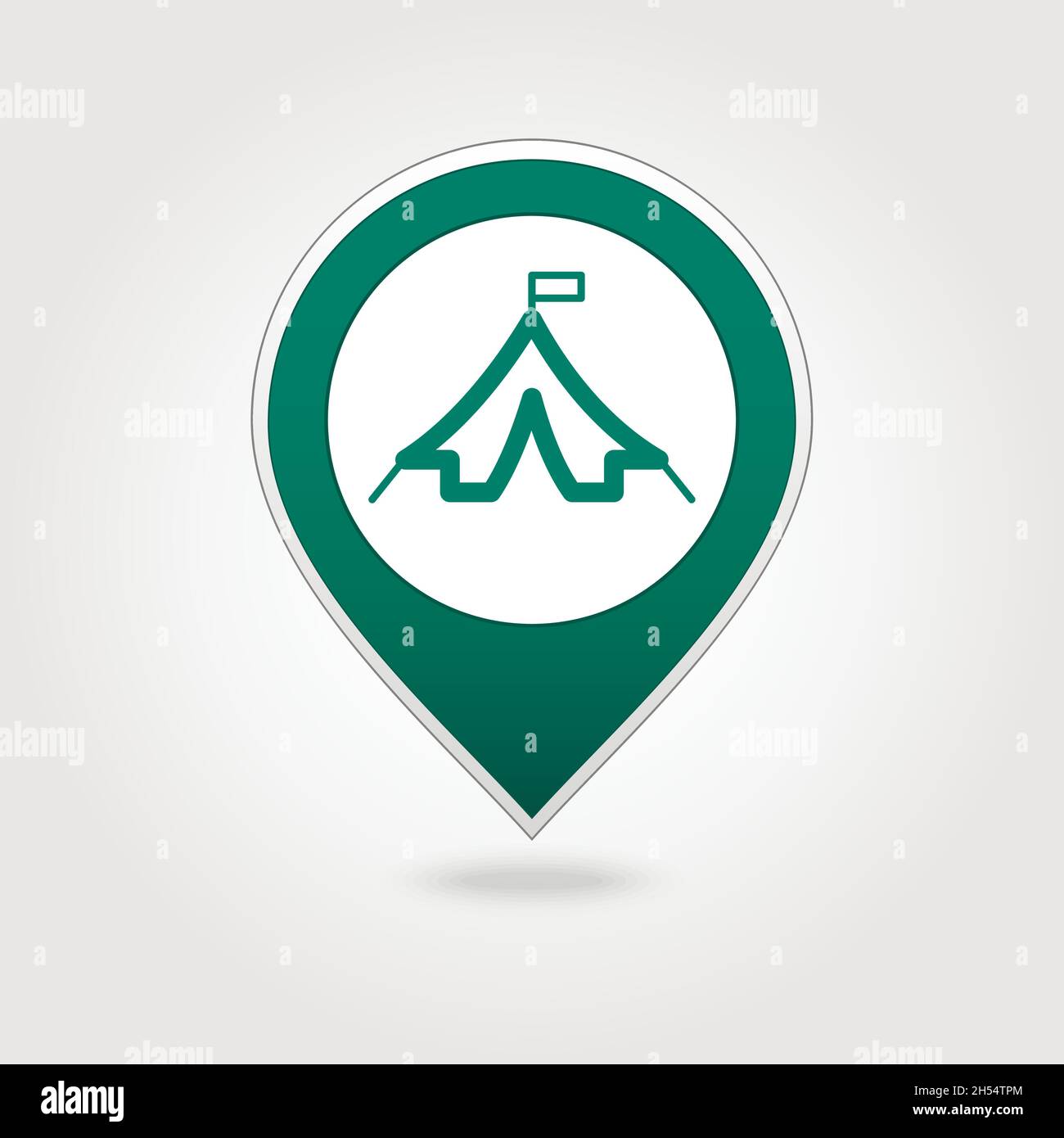 Tent map pin icon, map pointer, vector illustration eps 10 Stock Vector ...
