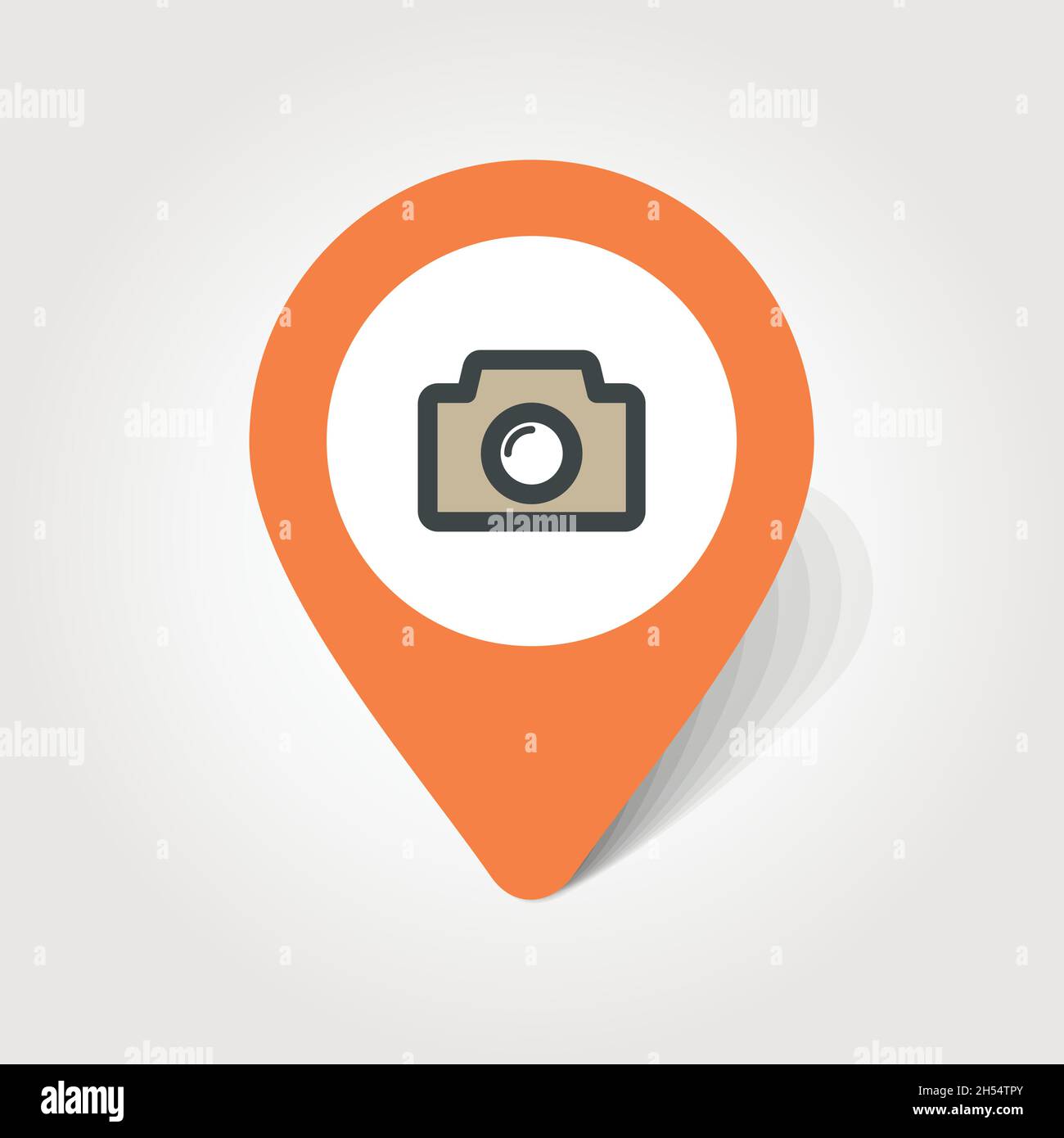Photo Camera map pin icon, map pointer, vector illustration eps 10 ...