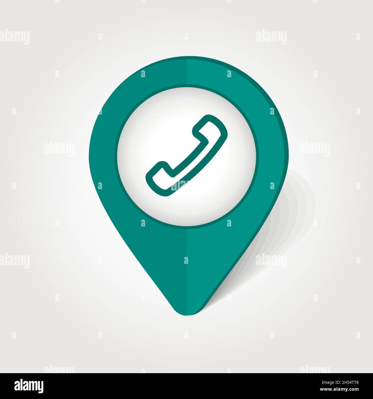 Telephone Handset map pin icon, map pointer, vector illustration eps 10 ...