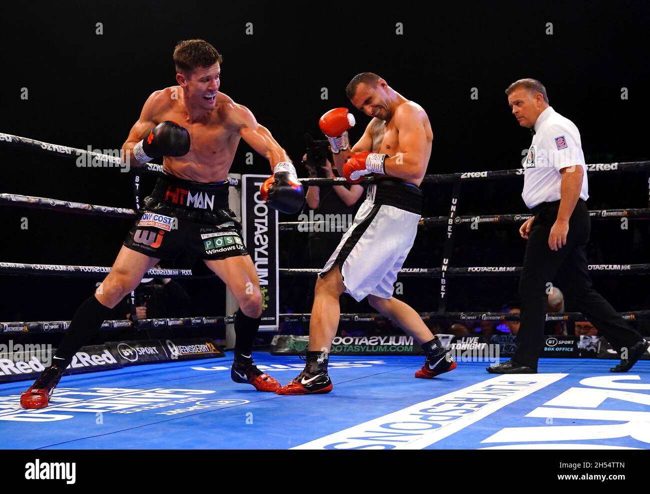 Nathan Heaney (right) in action against Sladan Janjanin during The ...