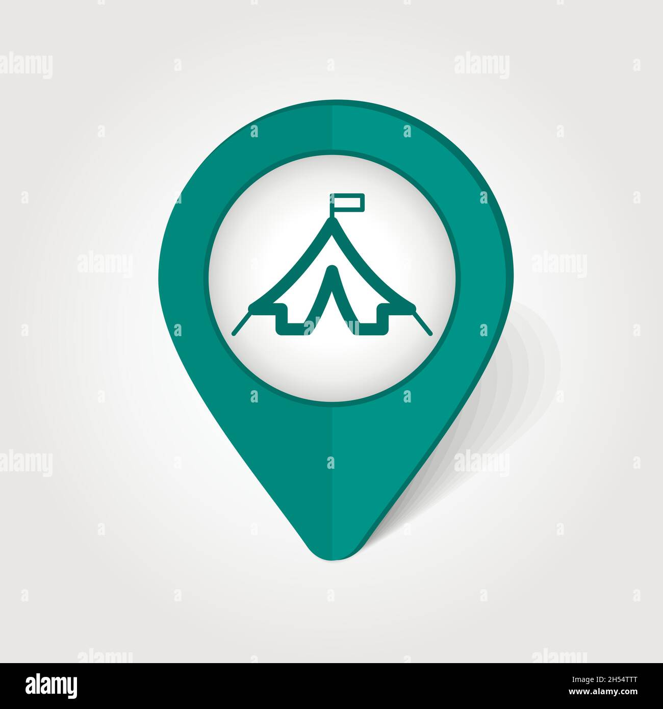 Tent map pin icon, map pointer, vector illustration eps 10 Stock Vector ...