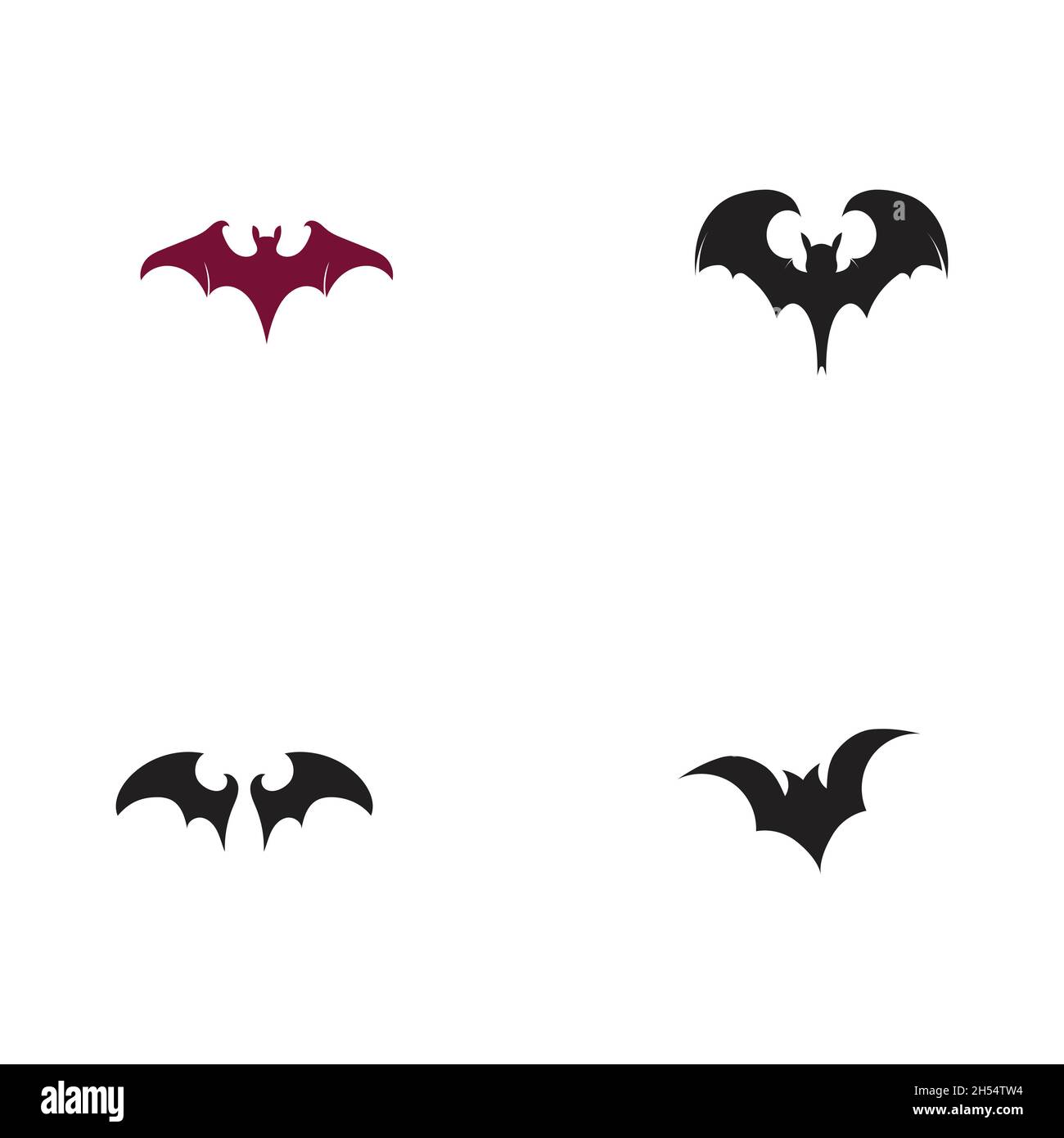bat logo vector illustration design template - vector Stock Vector ...