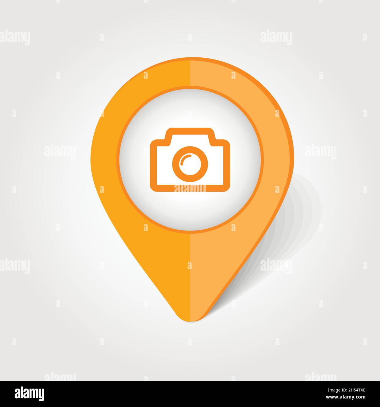 Photo Camera map pin icon, map pointer, vector illustration eps 10 ...