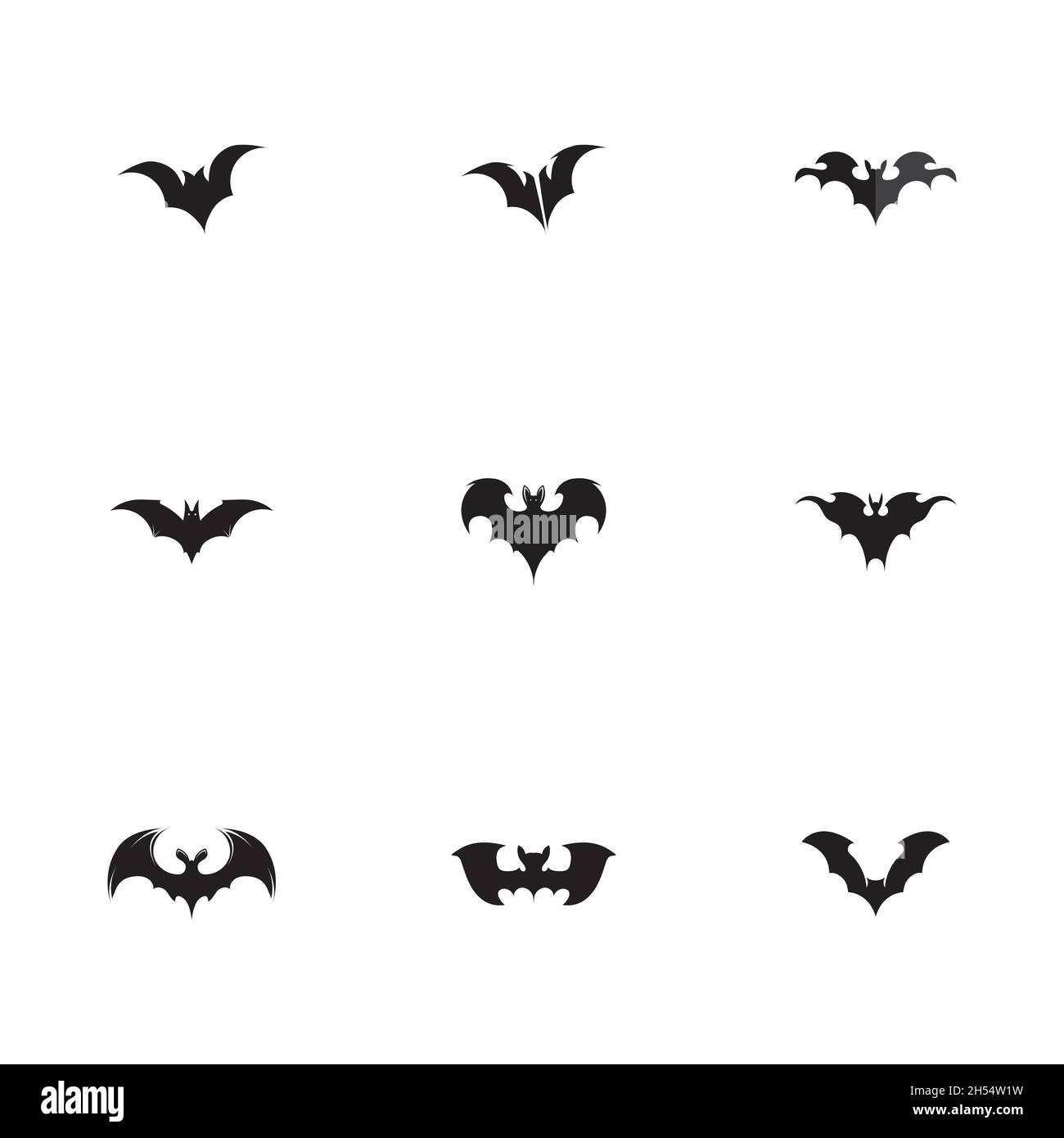 bat logo vector illustration design template - vector Stock Vector ...