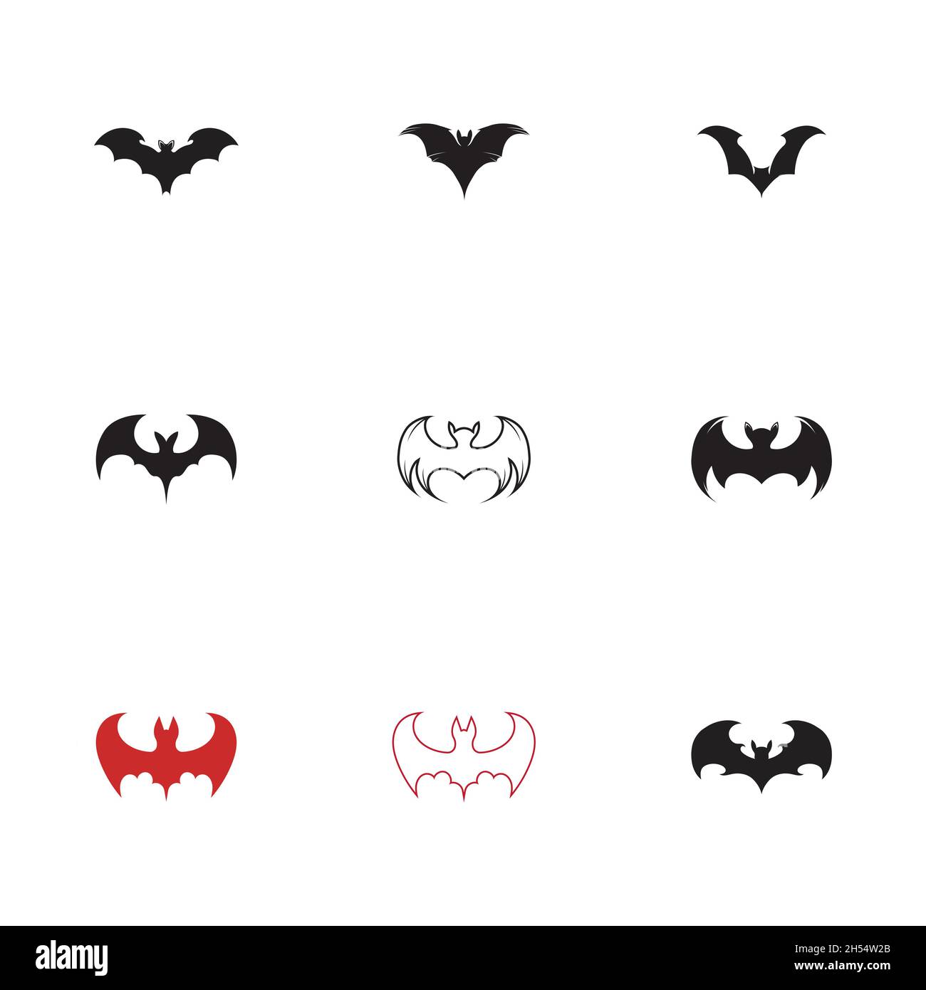 bat logo vector illustration design template - vector Stock Vector ...
