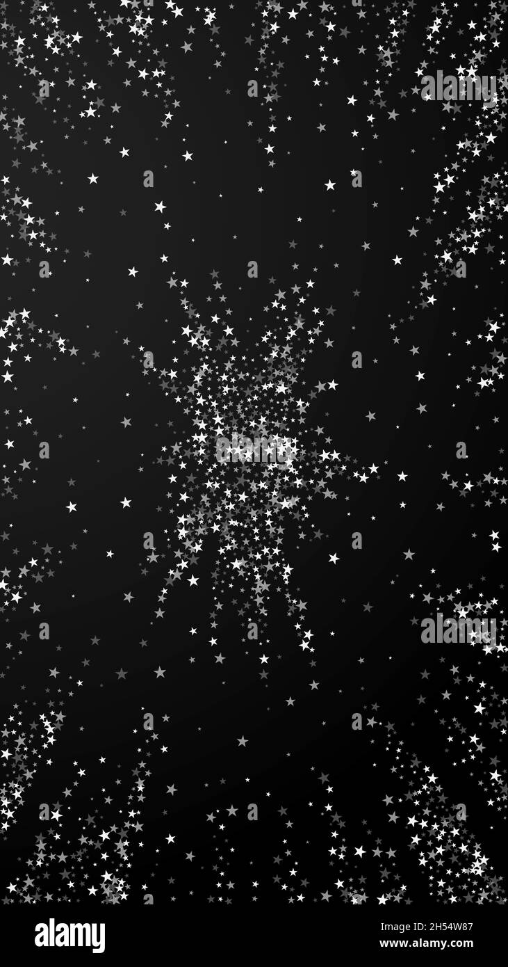 Amazing falling stars Christmas background. Subtle flying snow flakes ...