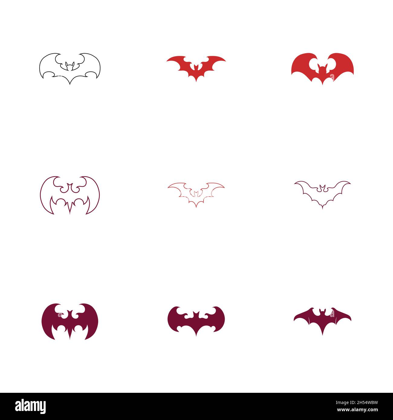 bat logo vector illustration design template - vector Stock Vector ...