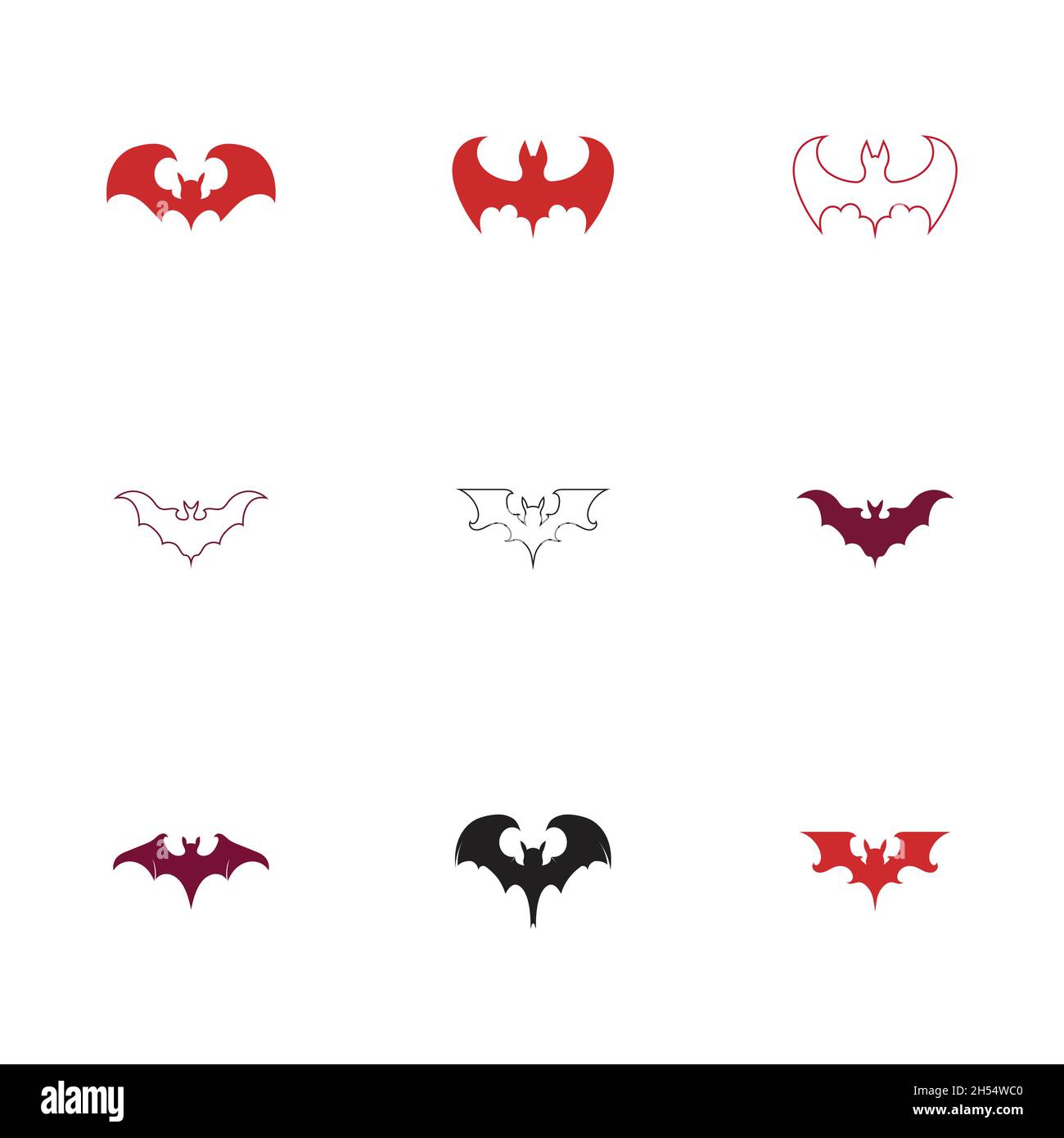 bat logo vector illustration design template - vector Stock Vector ...