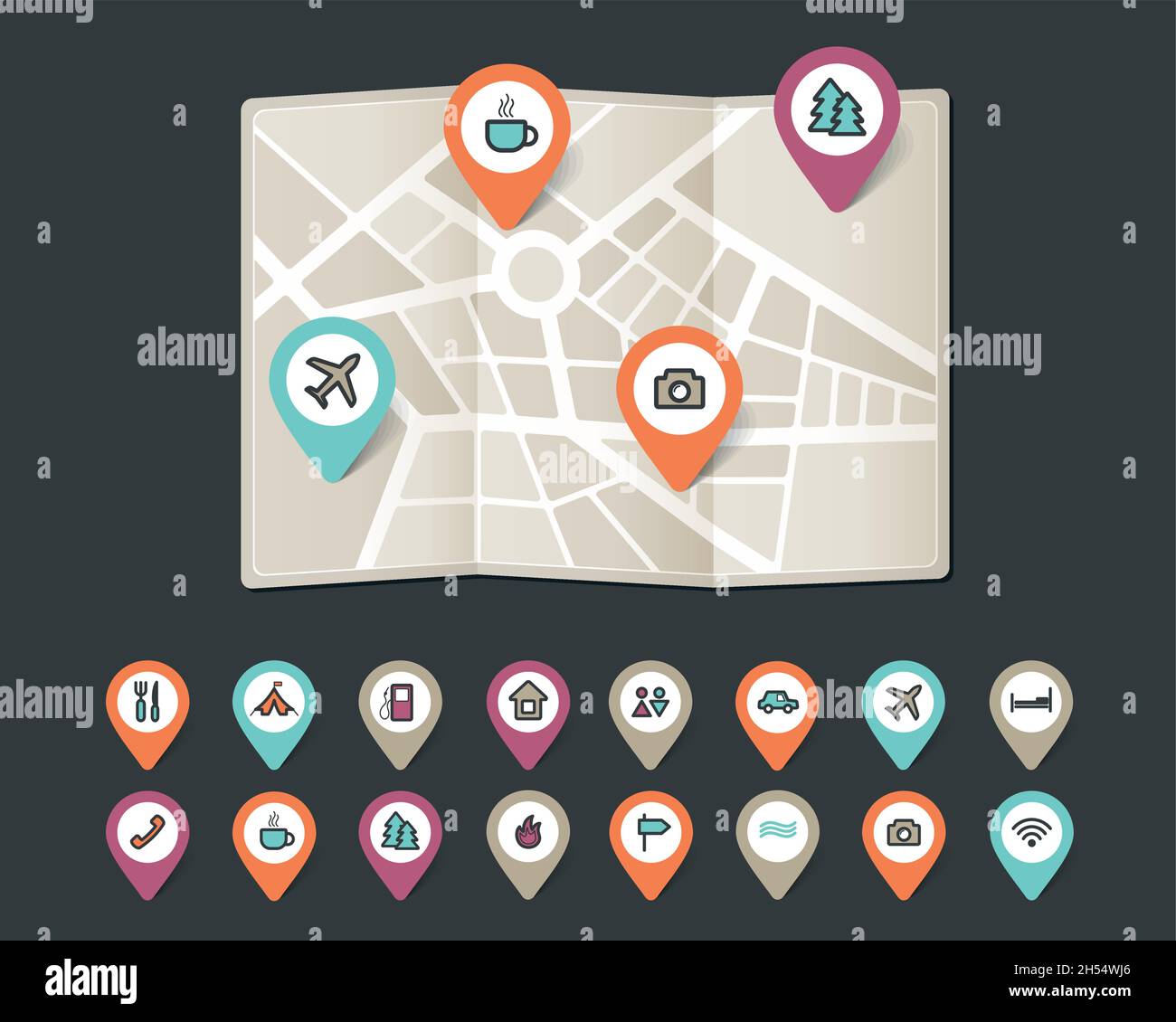 Mapping camera Stock Vector Images - Alamy