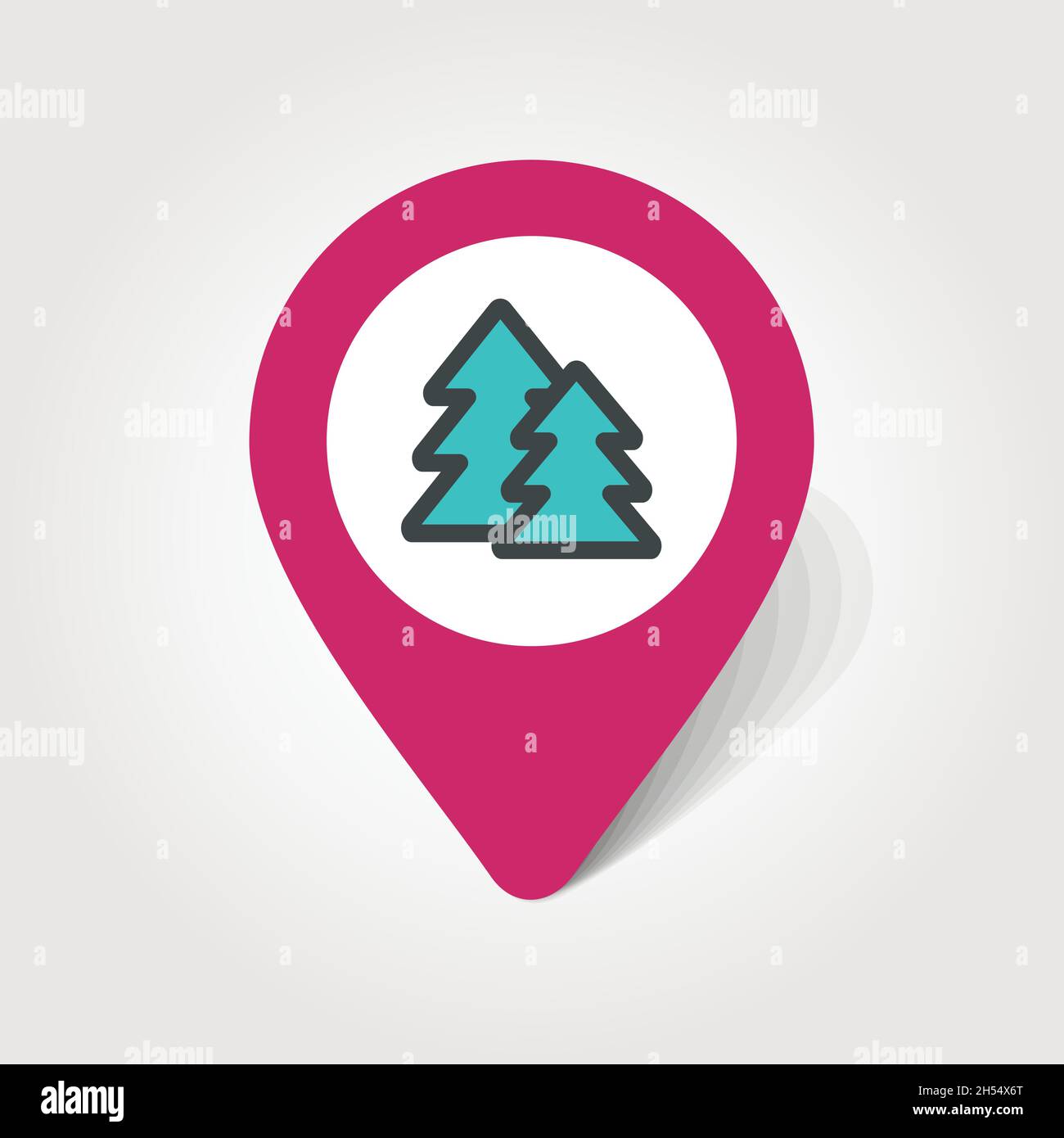 Forest map pin icon, map pointer, vector illustration eps 10 Stock Vector Image & Art - Alamy