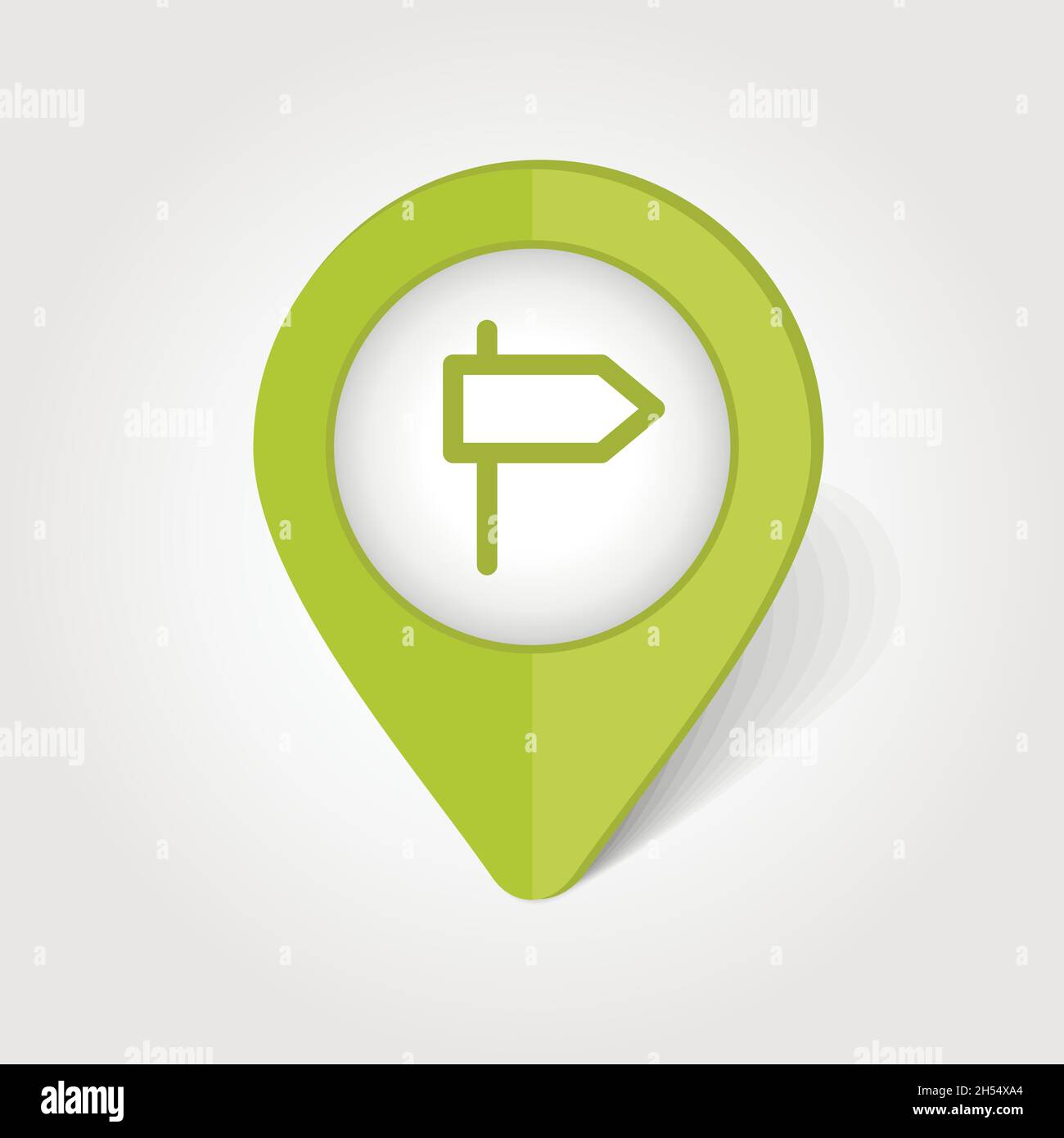 Road Signpost map pin icon, map pointer, vector illustration eps 10 ...
