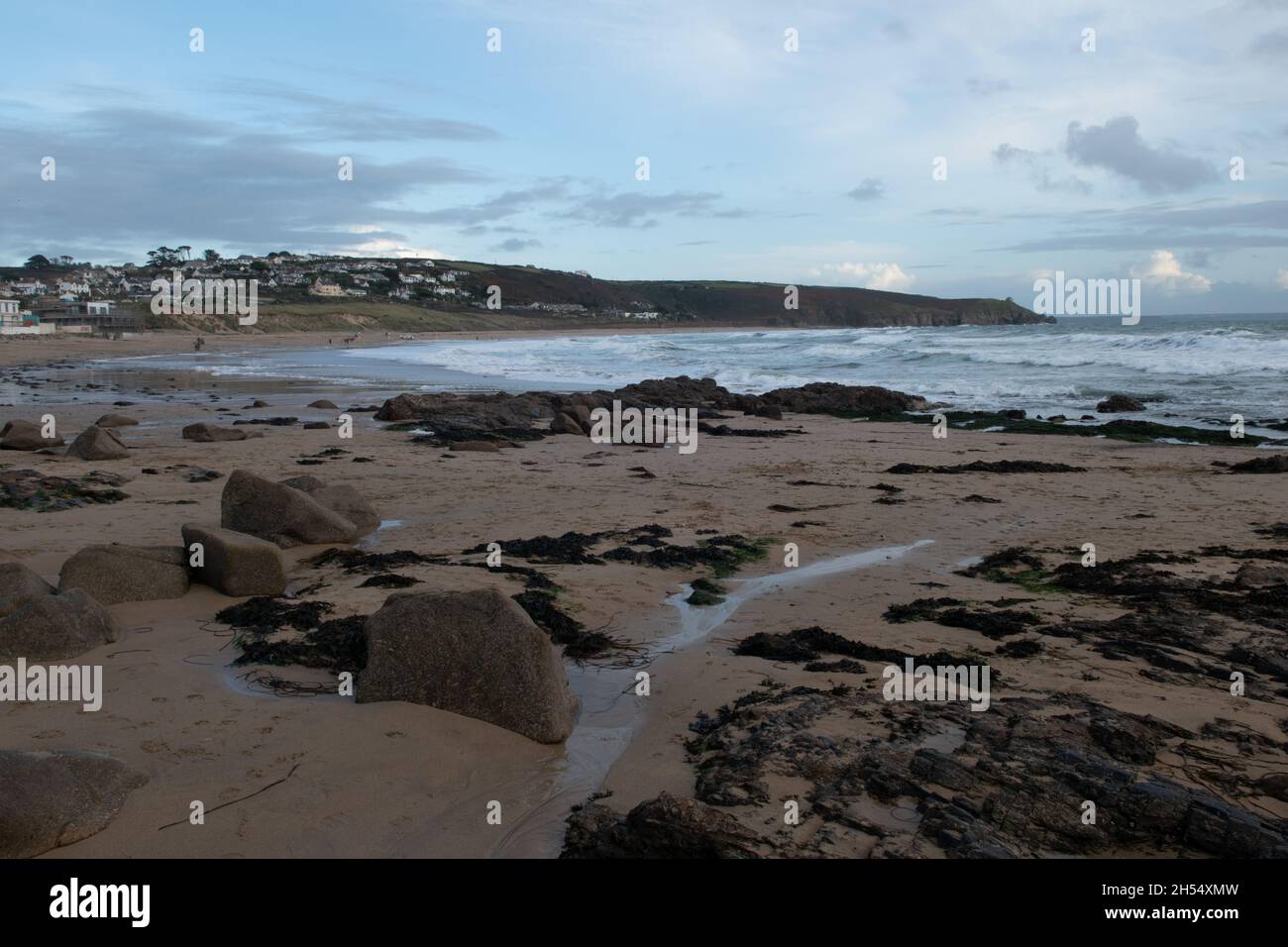 Praa Sands out of season, Cornwall, UK Stock Photo - Alamy
