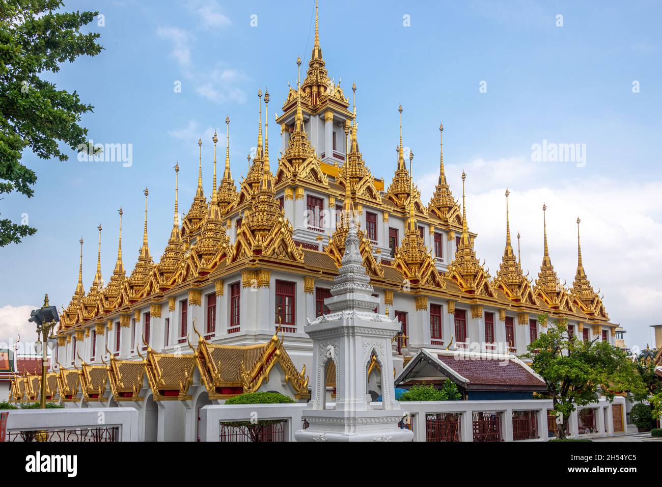 The historic Wat Ratchanatdaram temple, also known as Loha Prasat Stock ...