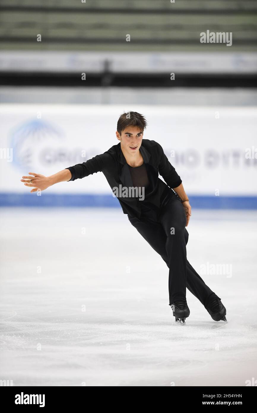Gabriele FRANGIPANI, Italy, during Men Short Program, at the ISU Grand ...