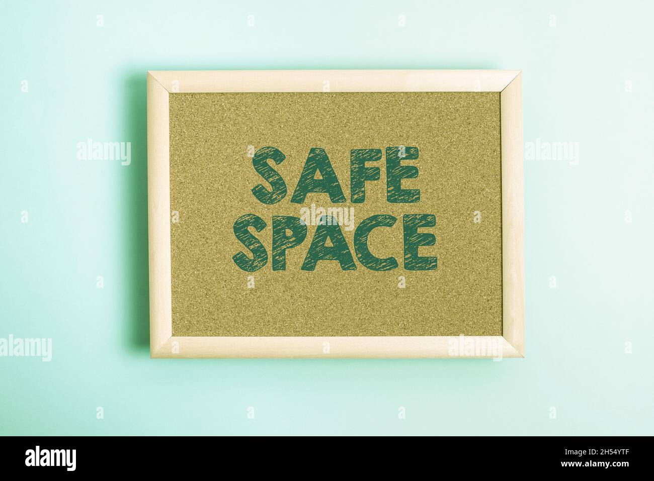 Text caption presenting Safe Space. Conceptual photo a place or room in ...