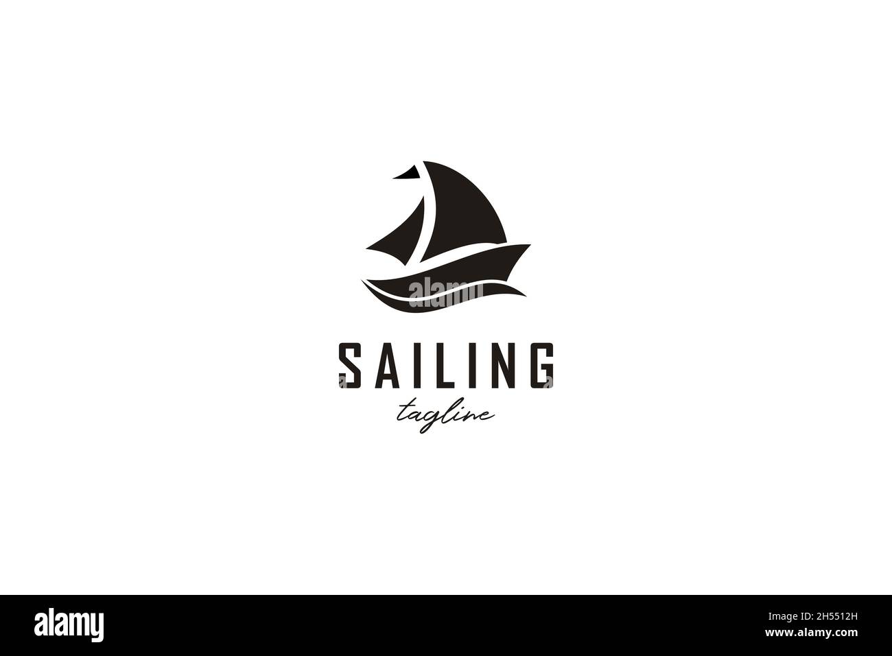 Sailing yacht sunset sea horizon Cut Out Stock Images & Pictures - Alamy