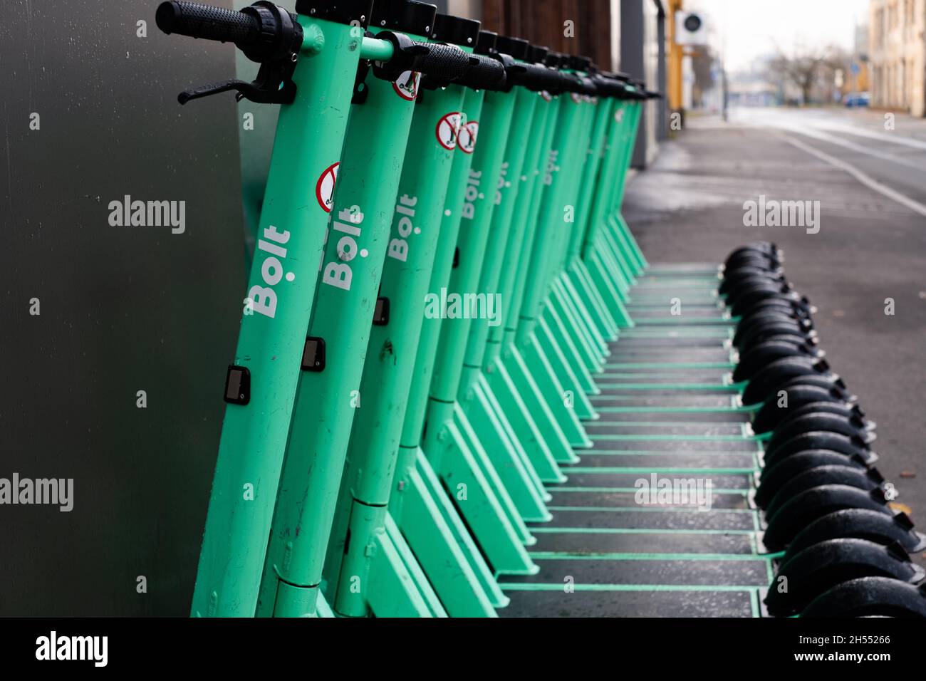 Bolt electric scooters. Bolt is transportation network, scooter-sharing ...