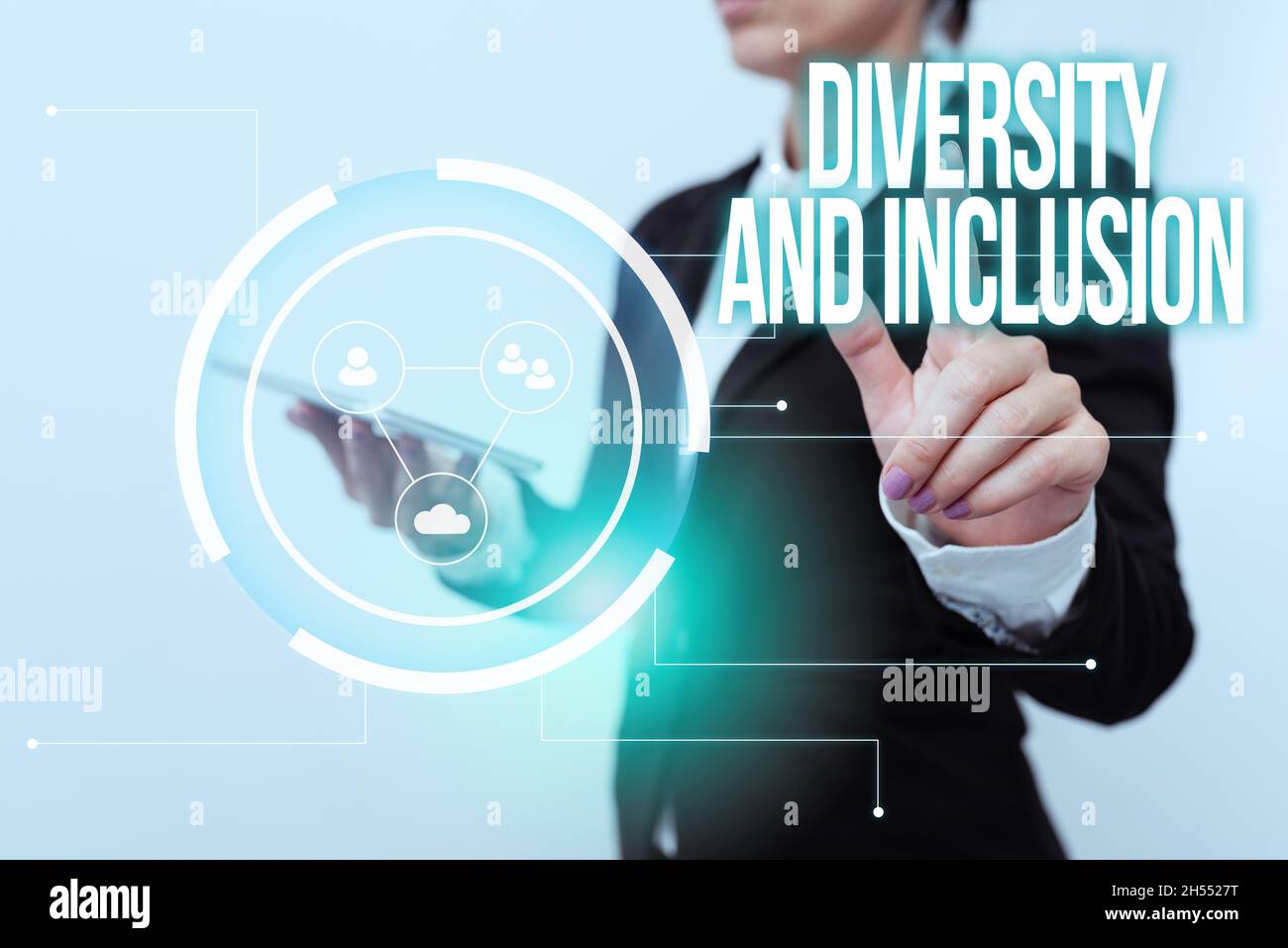 Hand writing sign Diversity And Inclusion. Word Written on range human ...