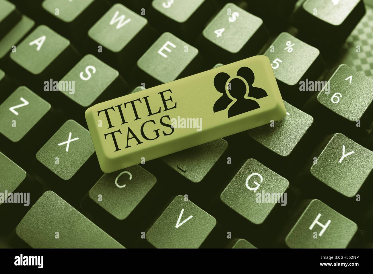 Text sign showing Title Tags. Business concept the HTML element that ...