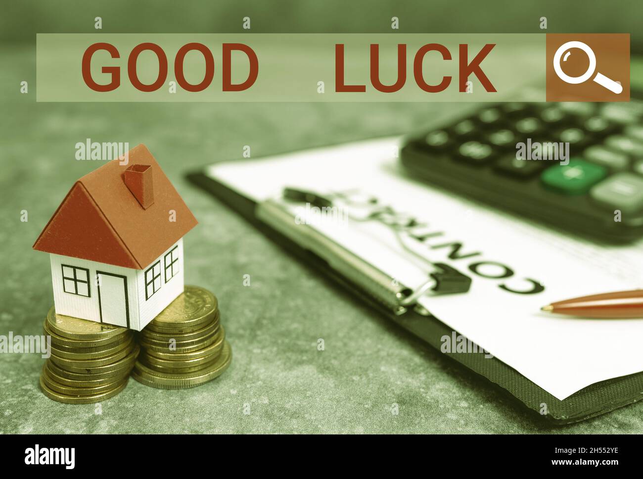Conceptual caption Good Luck. Concept meaning wish a positive fortune ...