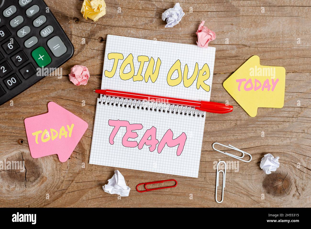 Writing displaying text Join Our Team. Business concept inviting ...