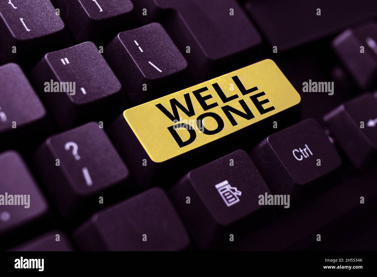 Conceptual display Well Done. Business overview used praising person or ...