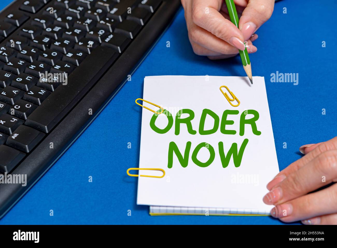 Text caption presenting Order Now. Business showcase confirmed request ...