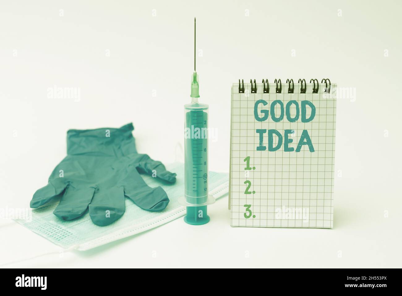 Text caption presenting Good Idea. Business overview an excellent ...