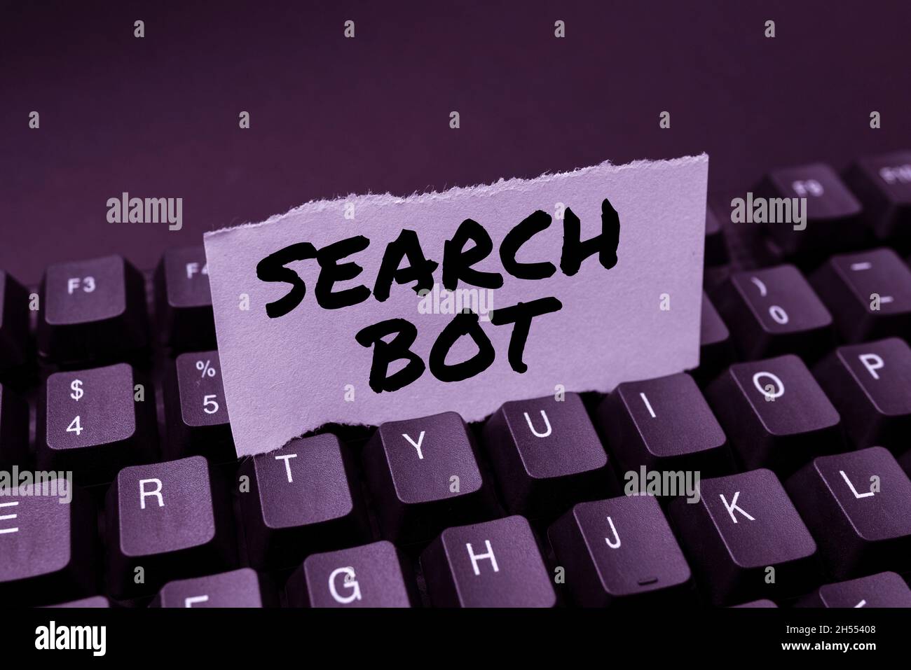 Sign displaying Search Bot. Internet Concept a program that runs ...