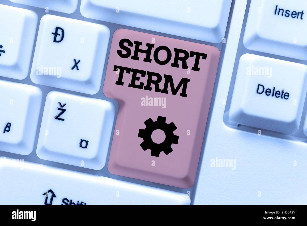 Sign displaying Short Term. Business idea occurring over or involving a ...