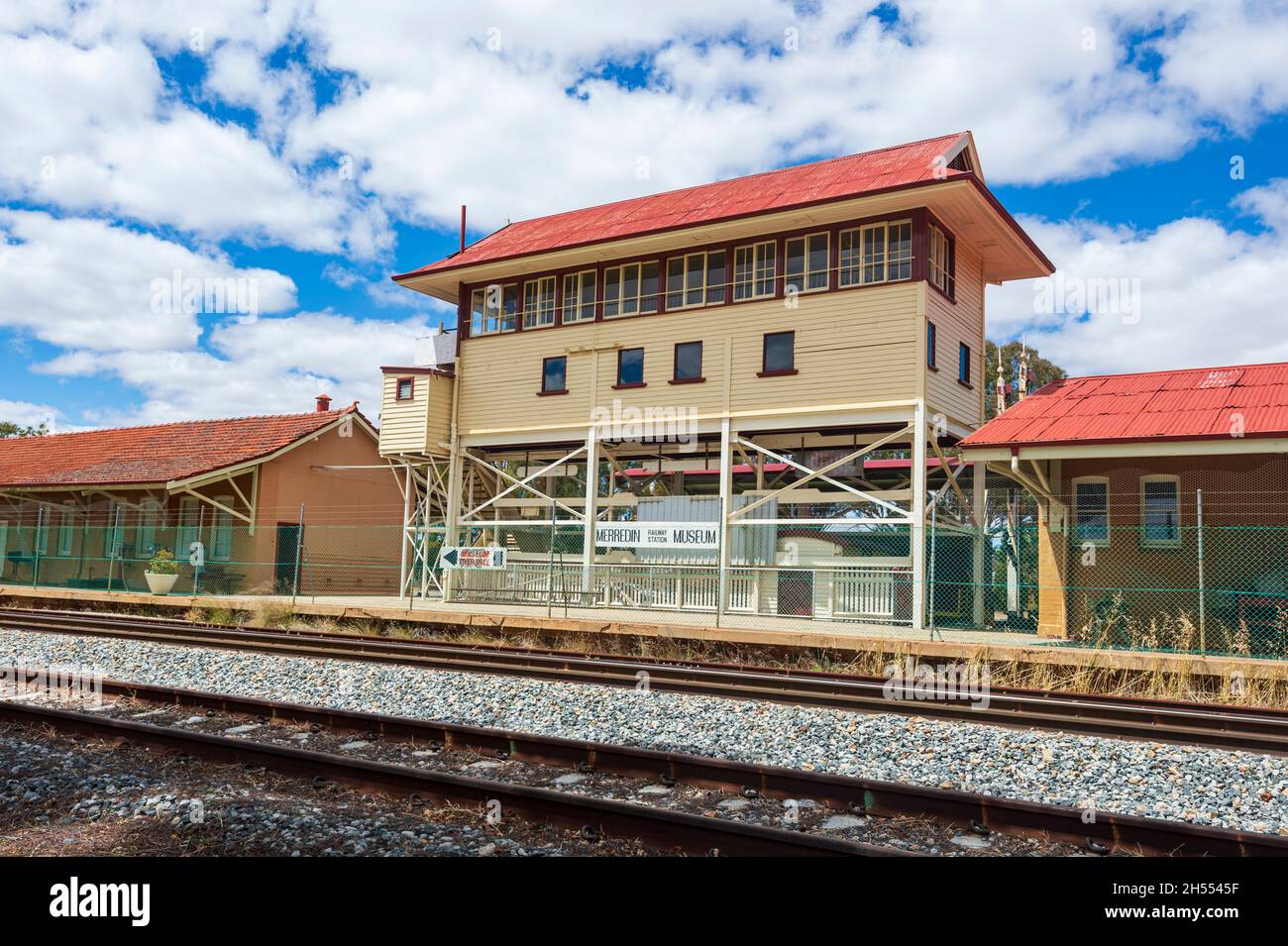 Old Merredin railway station, now a museum, Merredin, Wheatbelt Region ...
