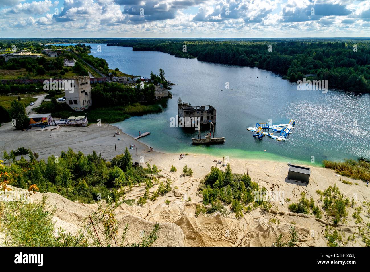 Rummu swimming place in Estonia Stock Photo - Alamy
