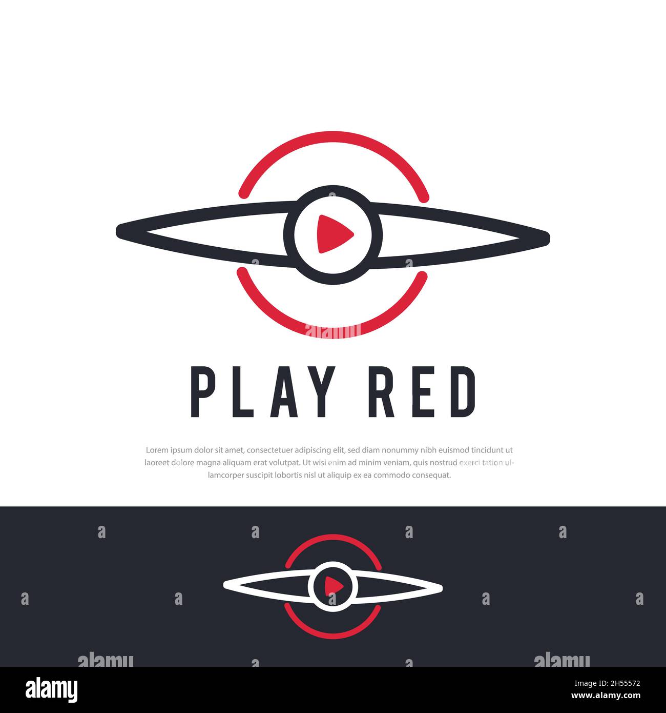 Abstract red propeller design Stock Vector Images - Alamy