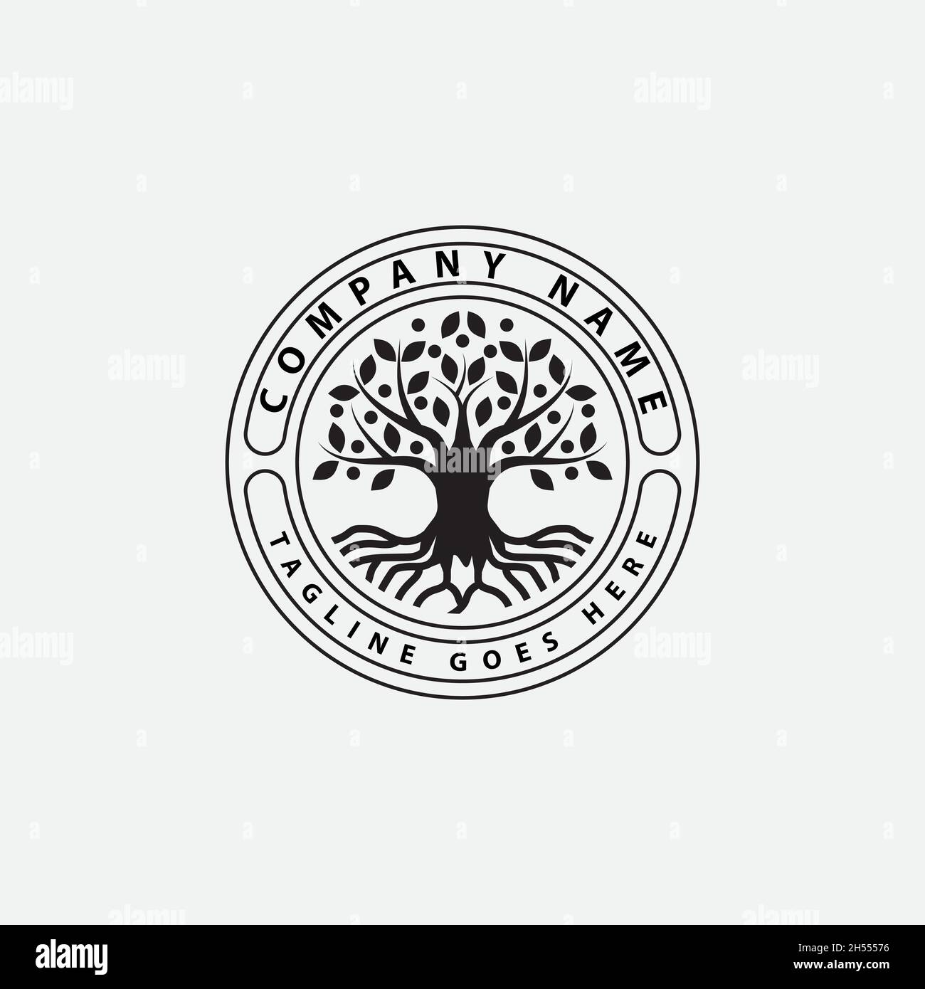Tree life symbol sacred Stock Vector Images - Alamy
