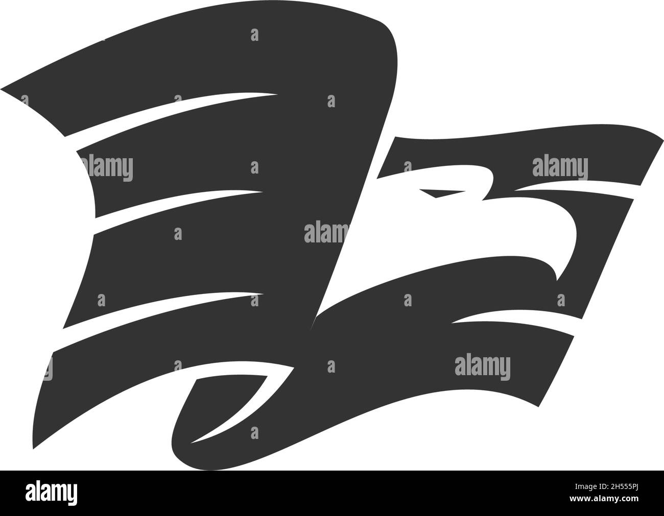 Eagle Wings Flag icon Illustration template Isolated Stock Vector Image ...