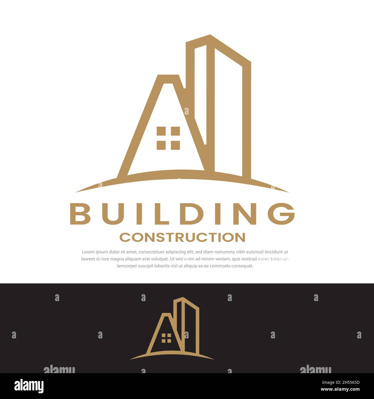 Logo with design build Premium logo template Stock Vector Image & Art ...