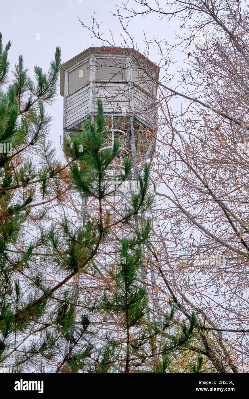 Fire watch tower located near the welcome centre in Ignace Ontario ...