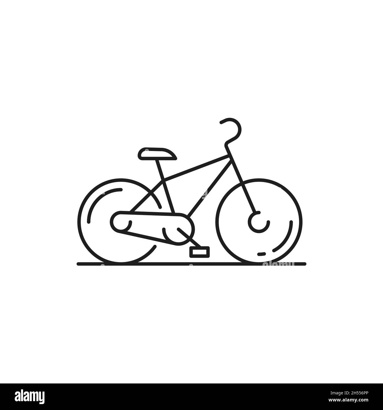 Modern ecological transport icon Black and White Stock Photos & Images ...