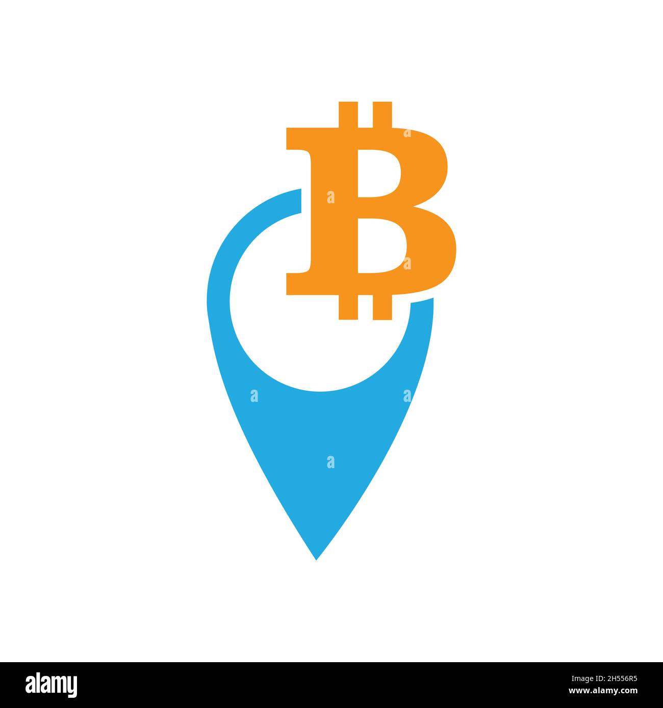 Vector illustration Bitcoin crypto currency logo design Stock Vector ...