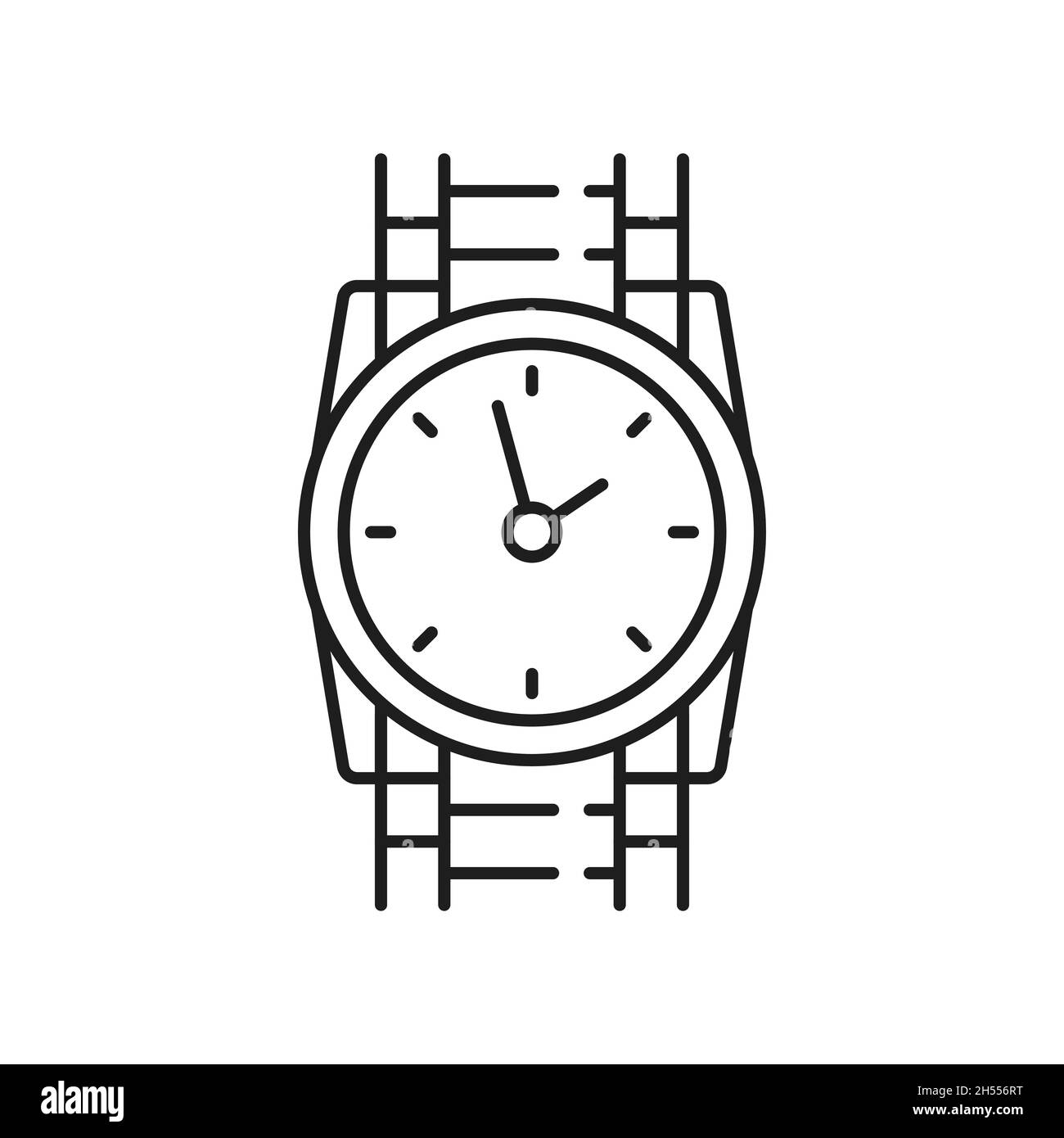 Black clock face gold hands Stock Vector Images - Alamy